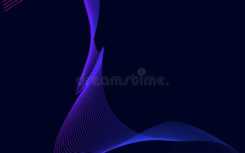 Wave of the Blue Colored Lines. High Resolution Stock Vector ...