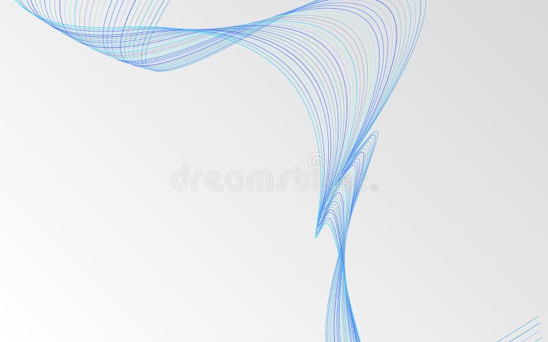 Wave of the Blue Colored Lines. High Resolution Stock Vector ...