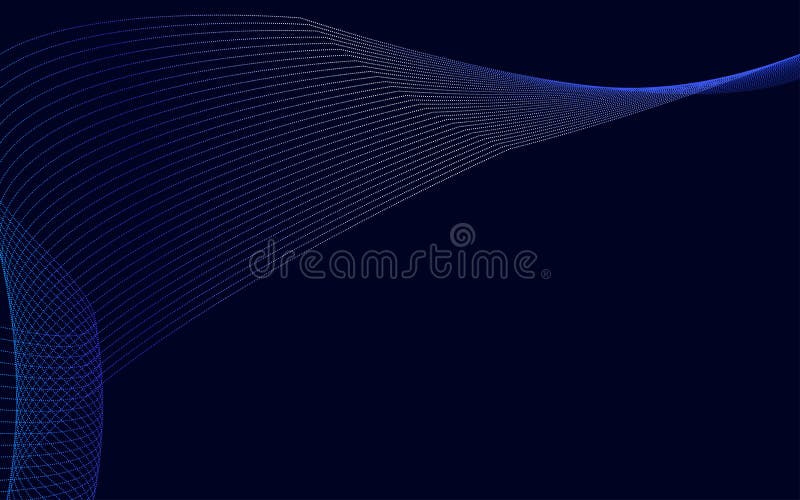 Wave of the Blue Gradient Colored Lines. High Resolution Stock Vector ...