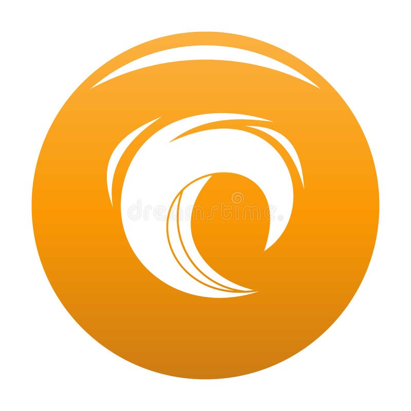 Wave Blue Icon Vector Orange Stock Vector - Illustration of drop, beach ...