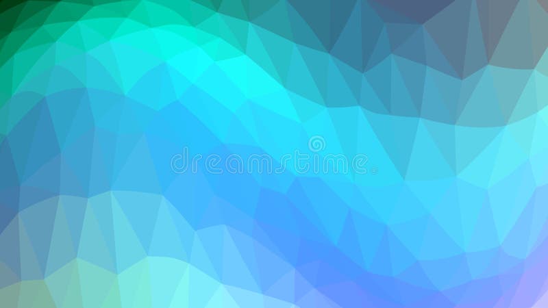 The Wave of Blue and Light Blue Triangles. Raster Stock Illustration ...