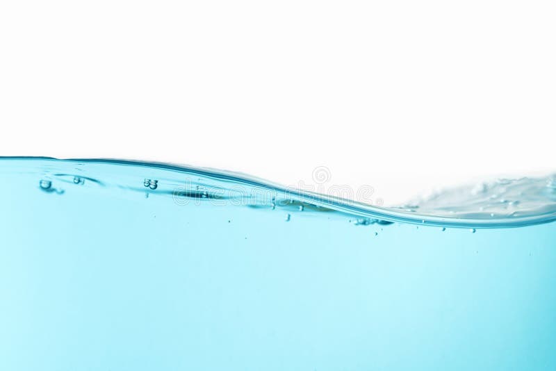 Wave of Blue Water Splash with Air Bubbles Stock Photo - Image of aqua ...