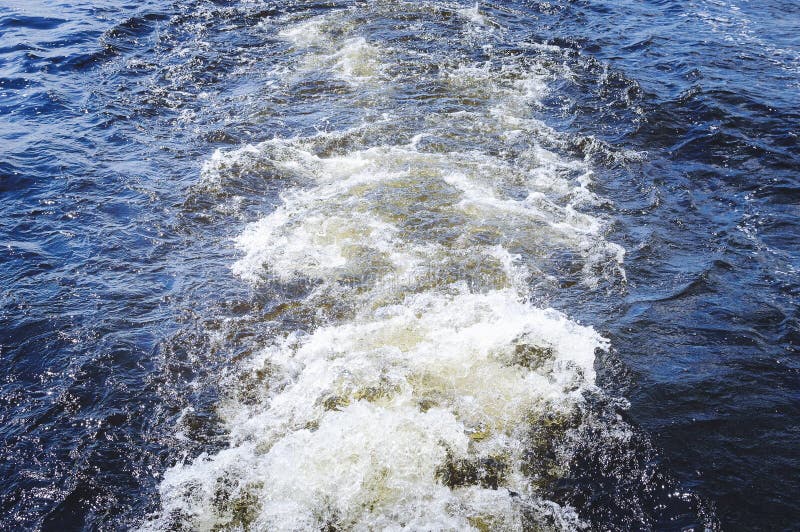 Wave from a Boat on the Water. Texture of Water Stock Image - Image of ...