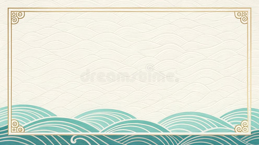 Wave Border Paper Texture Fluid and Calming Stock Illustration ...