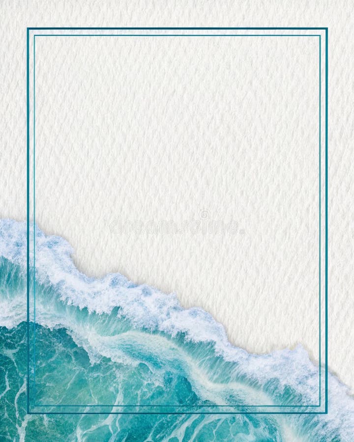 Wave Border Paper Texture Fluid and Calming Stock Illustration ...