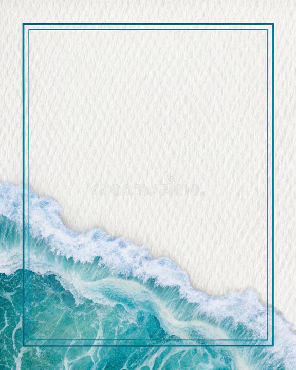 Wave Border Paper Texture Fluid and Calming Stock Illustration ...