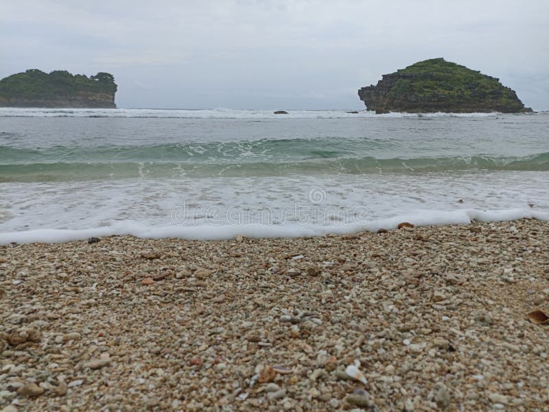 Wave break small island stock photo. Image of cape, coast - 242711268