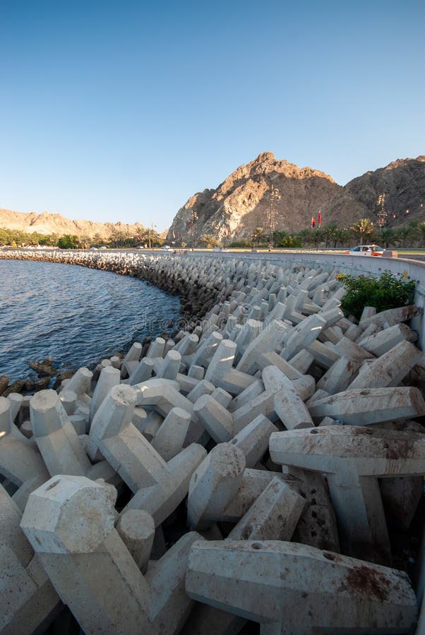 Wave breakers stock photo. Image of crashing, landscape - 184164360