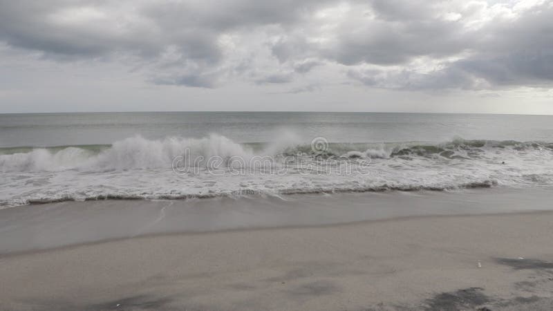 A Calm, Serene Shoreline with Sandy Beach and Ocean Waves. Stock Video ...