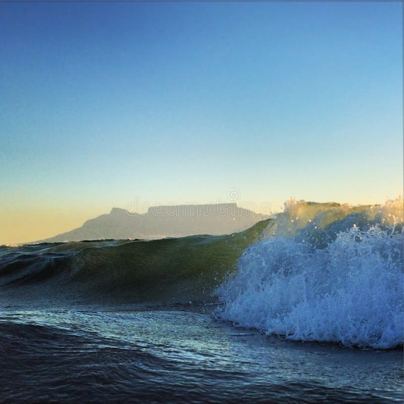 Wave breaking stock image. Image of wave, tablemountain - 50341687