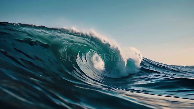 Wave Breaking, Tsunami Wave Stock Video - Video of wave, blue: 307592097