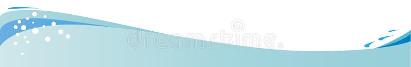 Wave and Bubbles Header and Footer Banner Stock Vector - Illustration ...