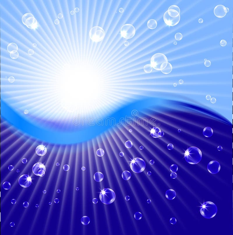 Wave of bubbles. stock vector. Illustration of freshness - 57813672