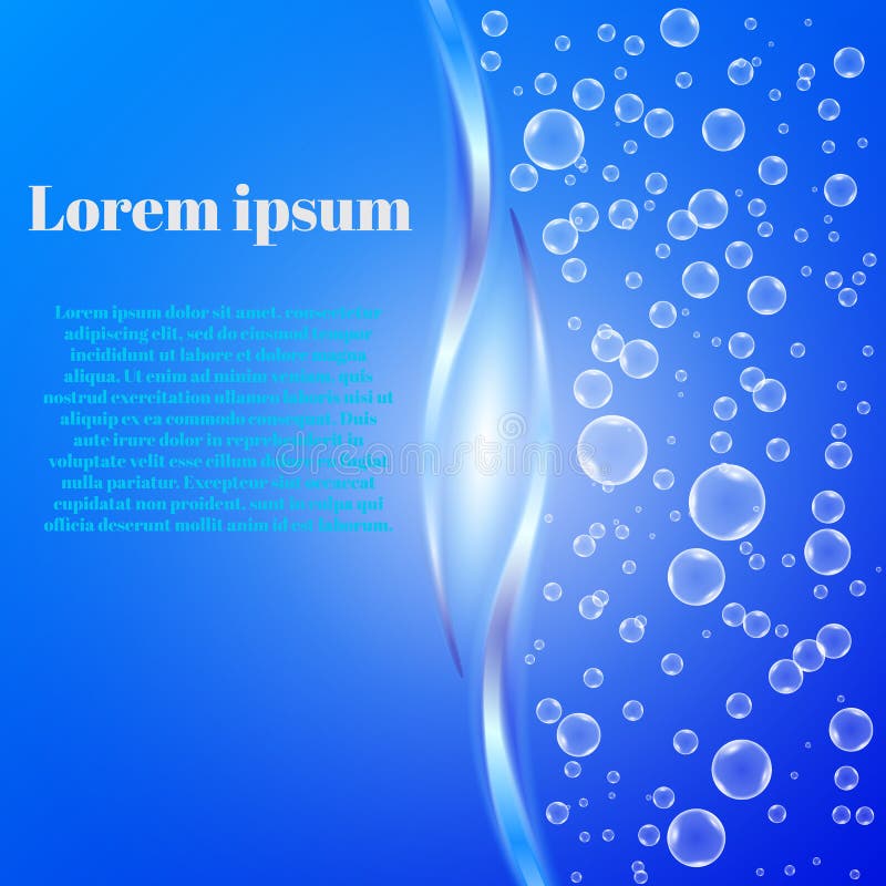 Wave of bubbles. stock vector. Illustration of motion - 58149240