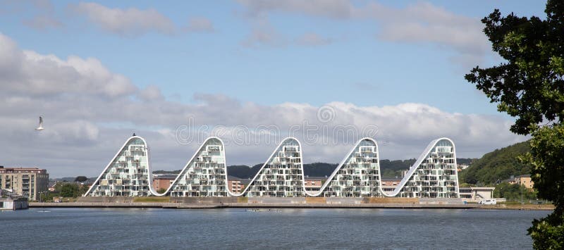 The Wave Building in Vejle, Denmark Editorial Stock Photo - Image of ...