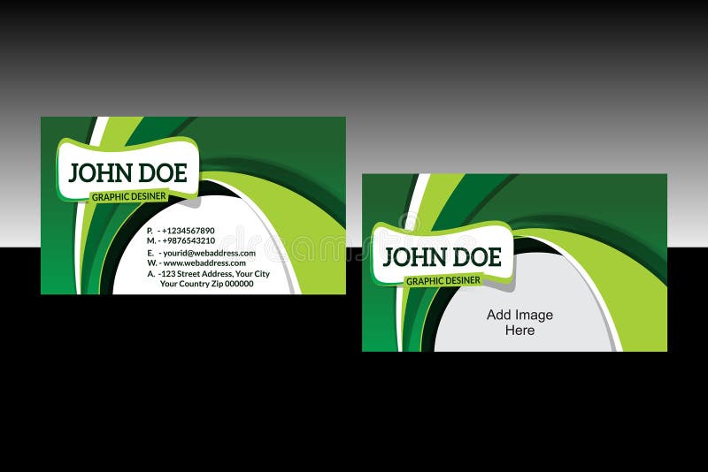 Wave business card Design stock vector. Illustration of element - 38069499