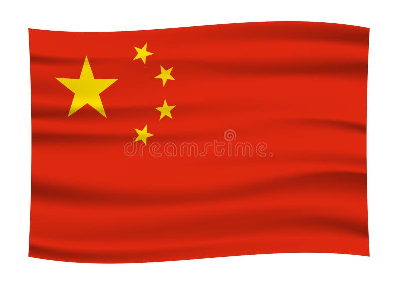 Wave China Flag, Official Colors and Proportion Correctly. National ...