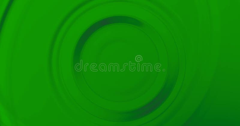 Wave Circle Water Effect in Movement on Surface on Chroma Key Green ...