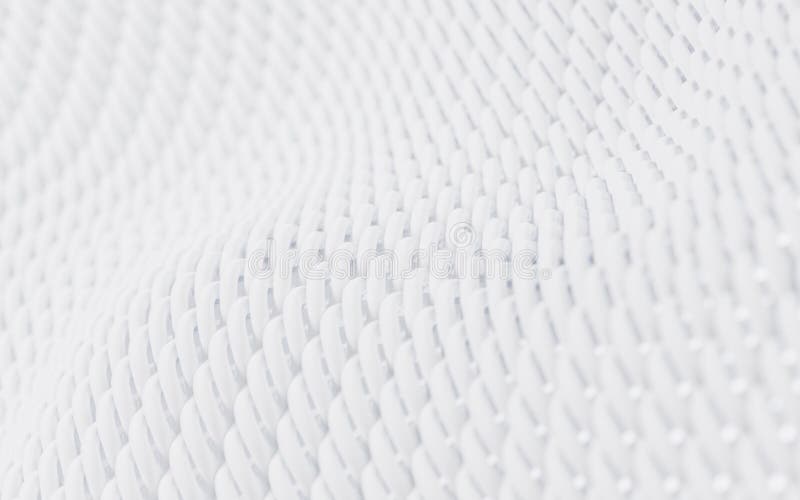 Wave Cloth with Microscopic Detail, 3d Rendering Stock Illustration ...