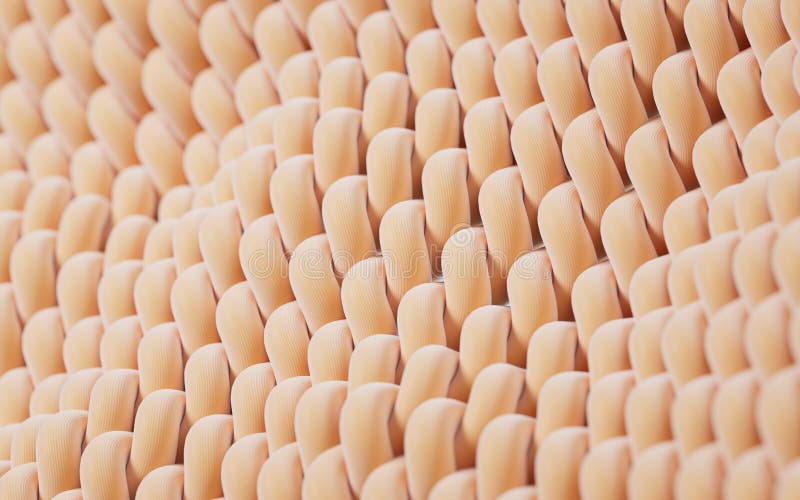 Wave Cloth with Microscopic Detail, 3d Rendering Stock Illustration ...