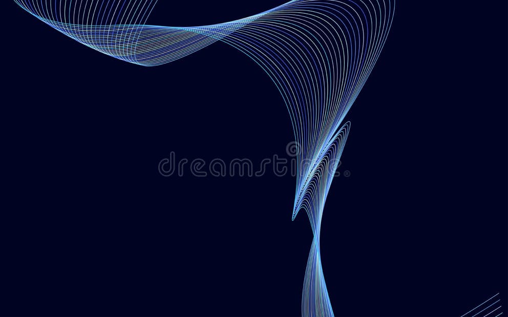 Wave of the Colorful Lines Colored Lines. High Resolution Stock Vector ...