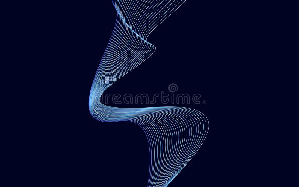Wave of the Colorful Lines Colored Lines. High Resolution Stock Vector ...
