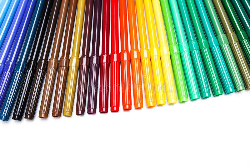 Wave of colorful makers stock photo. Image of colour - 50037506