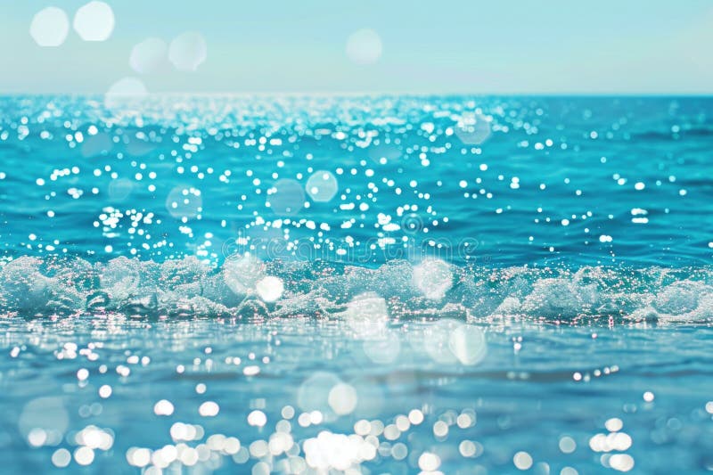 A Wave Coming in To Shore on a Blue Ocean. Suitable for Beach and ...