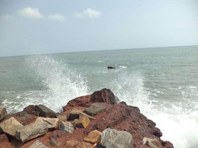 Wave coming up stock image. Image of cape, water, cove - 188772313
