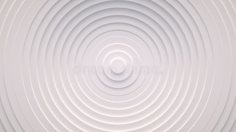 Wave from Concentric Circles, Rings on the Surface. Bright, Milky Radio ...