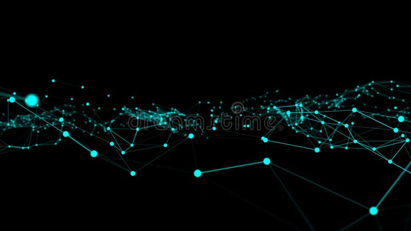 Wave of Connection Network Dots of Innovative Creation Stock ...