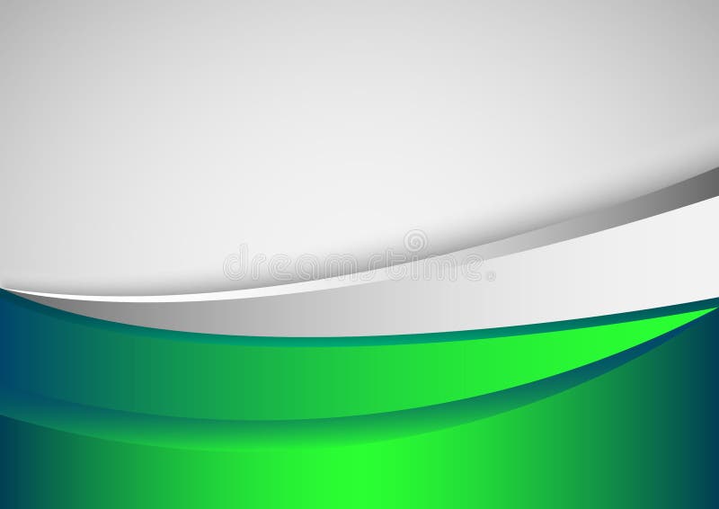 Wave Cover Background Green Flat Stock Vector - Illustration of vector ...