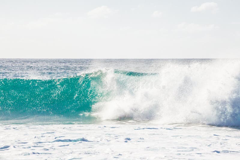 Wave Crashing in Hawaii stock image. Image of recreation - 207377267