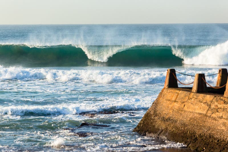 Wave Crashing Tidal Pool stock photo. Image of coastline - 96515646