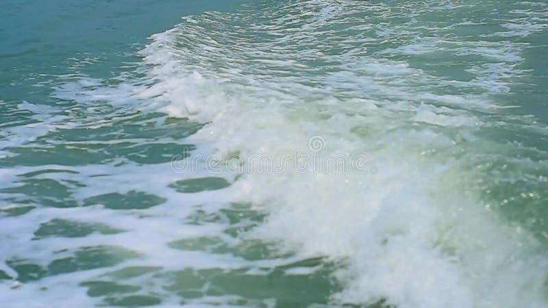 Wave Create by Engine Propellers Churn the Water into Waves and Wakes ...