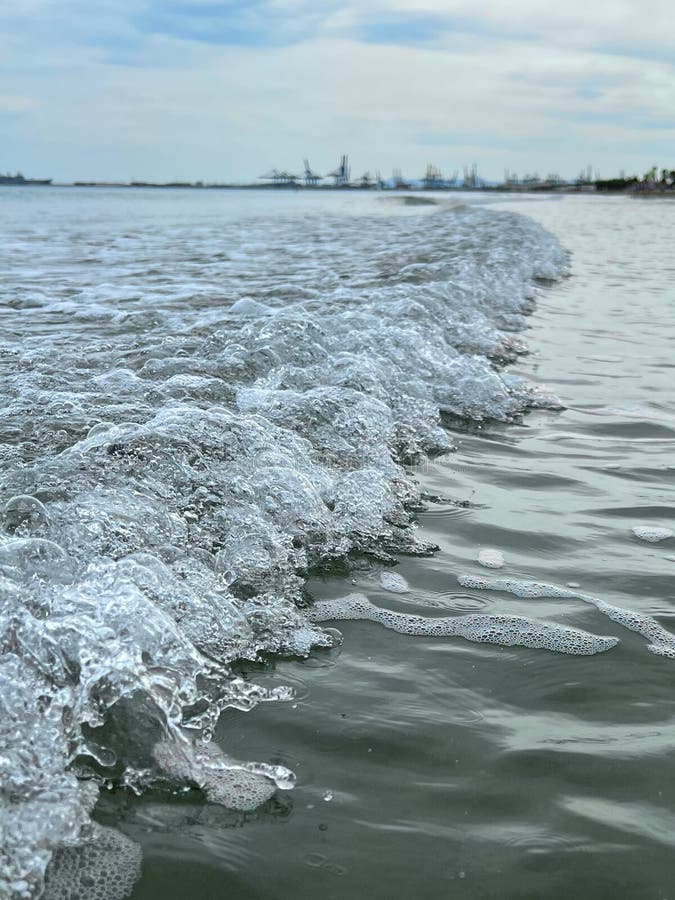 Wave crest stock image. Image of sand, reflection, mediterranean ...
