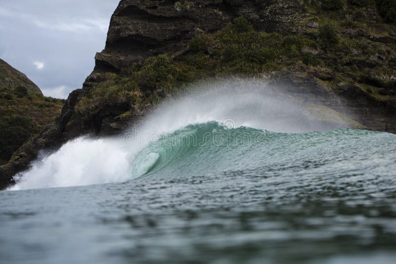 Wave Crest stock image. Image of water, beach, power - 58374375