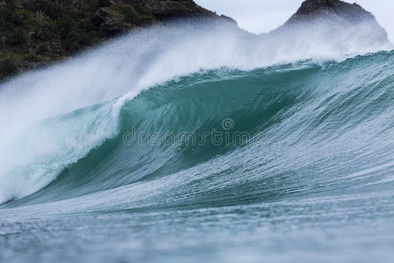Wave Crest stock image. Image of piha, ocean, wave, beach - 58374583