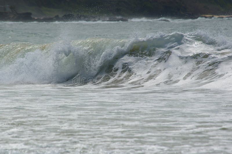 Wave curl stock image. Image of crash, beach, coastal - 12891575