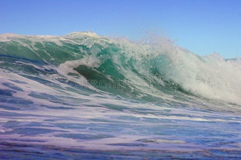 Wave Curl stock image. Image of wave, hawaiian, nautical - 7914943