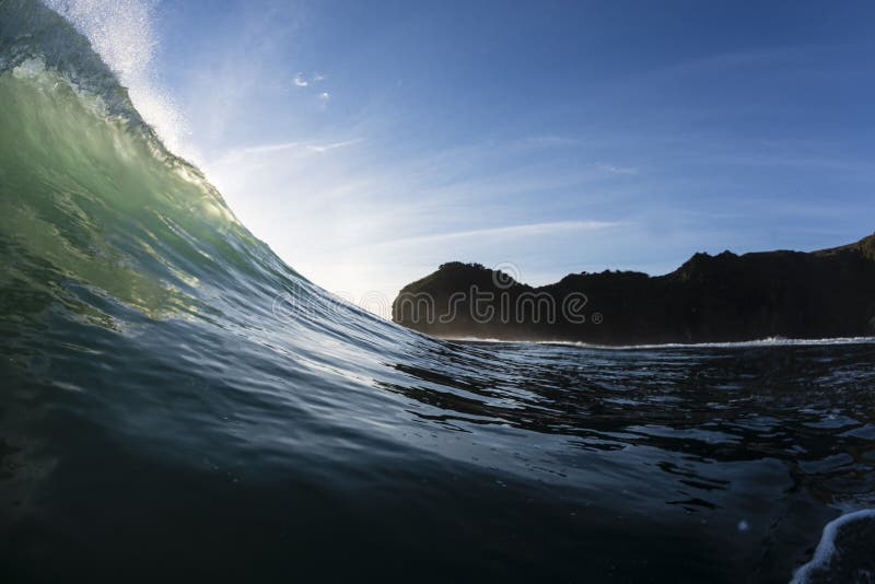 Wave Curl stock image. Image of breaker, destination - 97489159