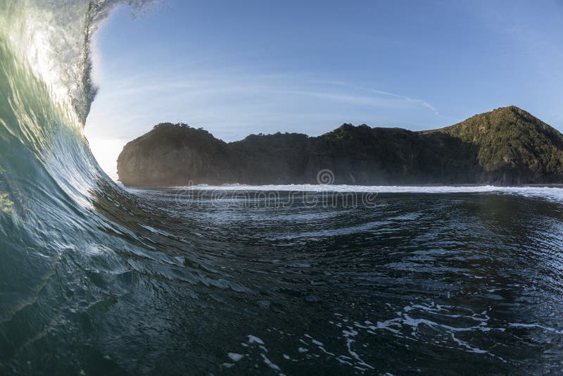 Wave Curl stock image. Image of auckland, destination - 97489229