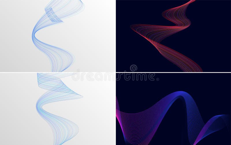 Wave Curve Abstract Vector Backgrounds for a Unique and Eye-catching ...