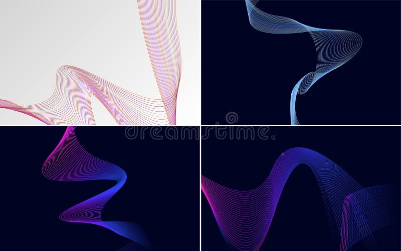 Wave Curve Abstract Vector Backgrounds for a Unique and Eye-catching ...