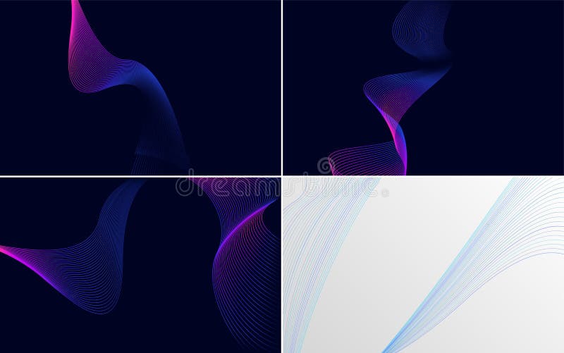 Wave Curve Abstract Vector Backgrounds for a Unique and Eye-catching ...