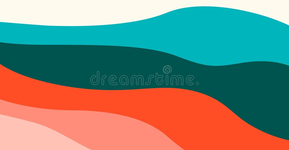 Wave Curve Design, Modern Line Pattern, Graphic Covec Vector ...