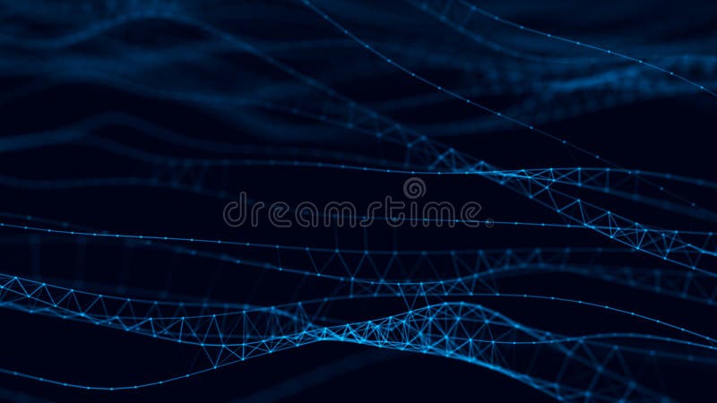 Wave 3d Abstract 3d Big Data Visualization Visual Information Complexity Plexus Affect