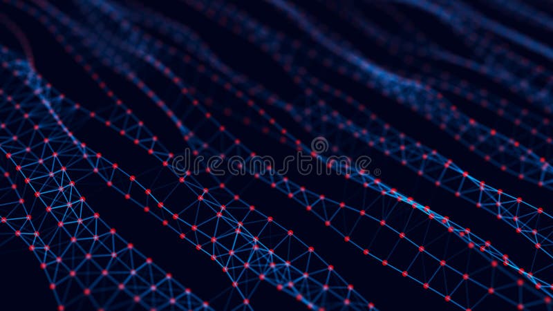 Wave 3d Abstract 3d Big Data Visualization Visual Information Complexity Plexus Affect