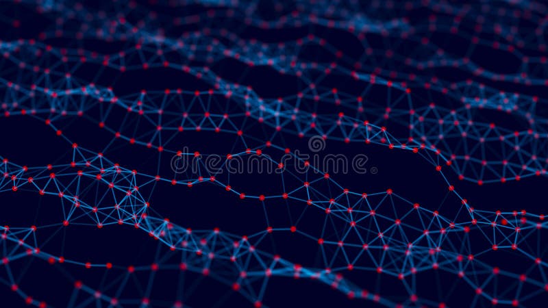 Wave 3d Abstract 3d Big Data Visualization Visual Information Complexity Plexus Affect