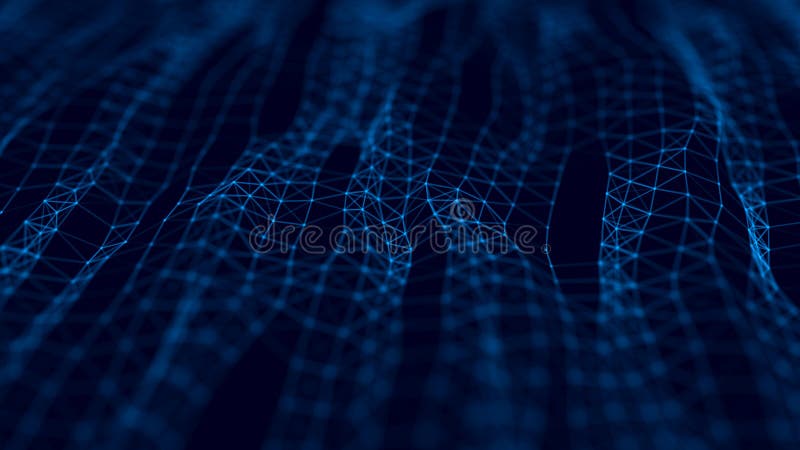 Wave 3d Abstract 3d Big Data Visualization Visual Information Complexity Plexus Affect